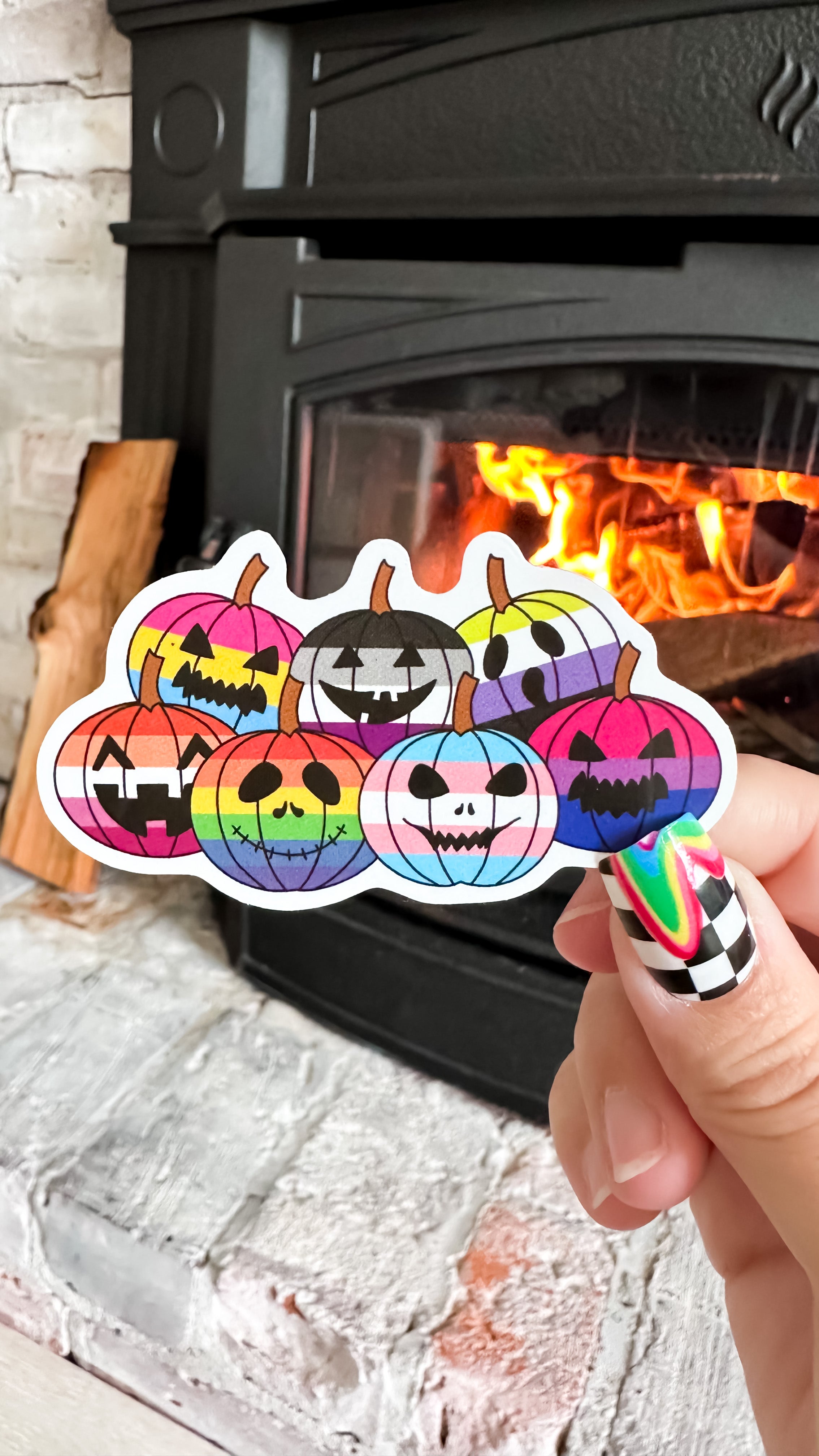 Pride Pumpkin Patch Sticker – Rainbow Certified