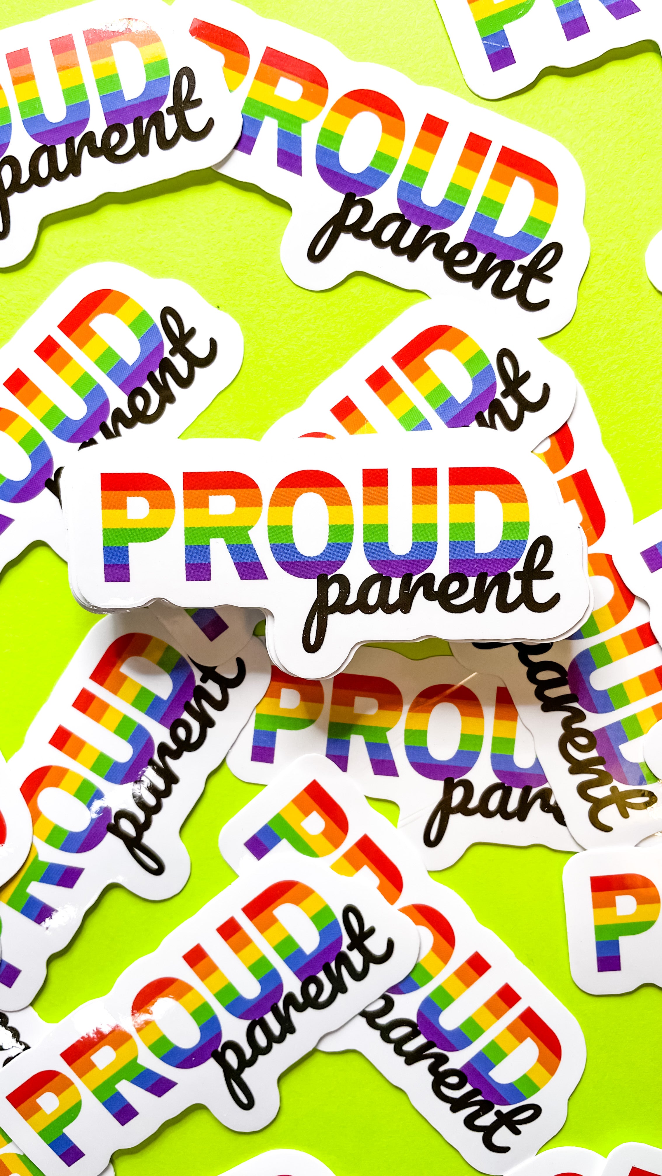 Proud Parent LGBTQ+ Sticker – Rainbow Certified