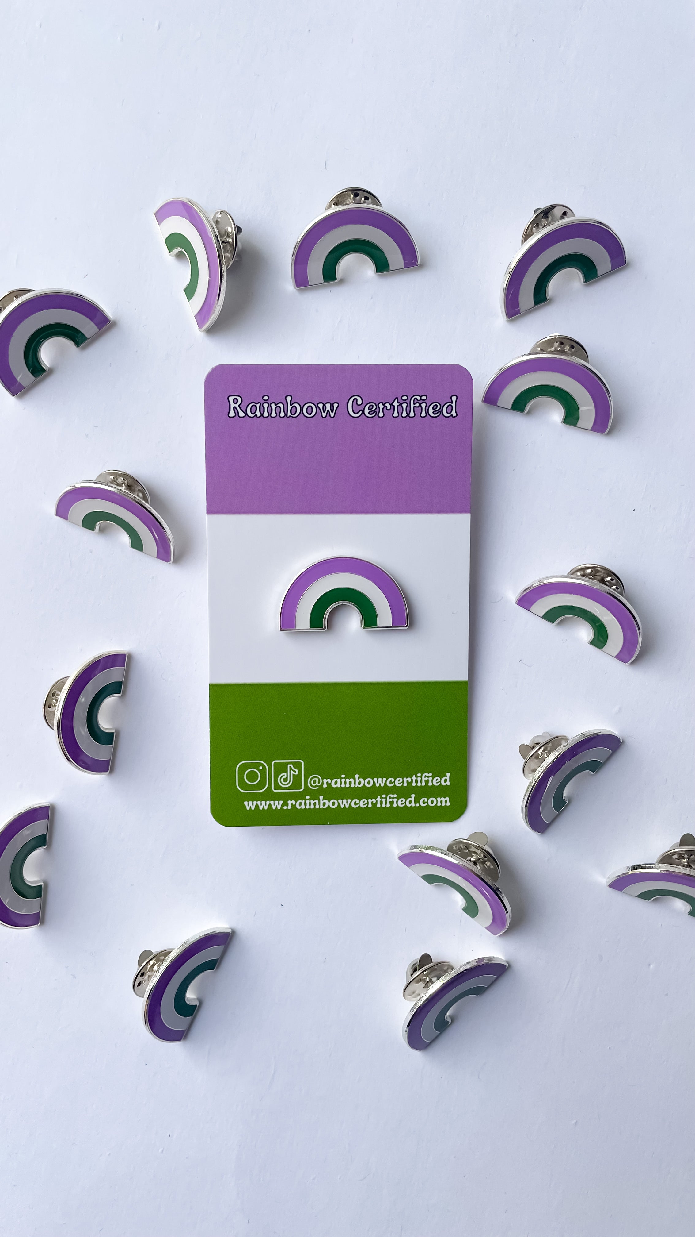 Genderqueer PRIDE flag rainbow Pin | LGBTQ+ Accessories – Rainbow Certified