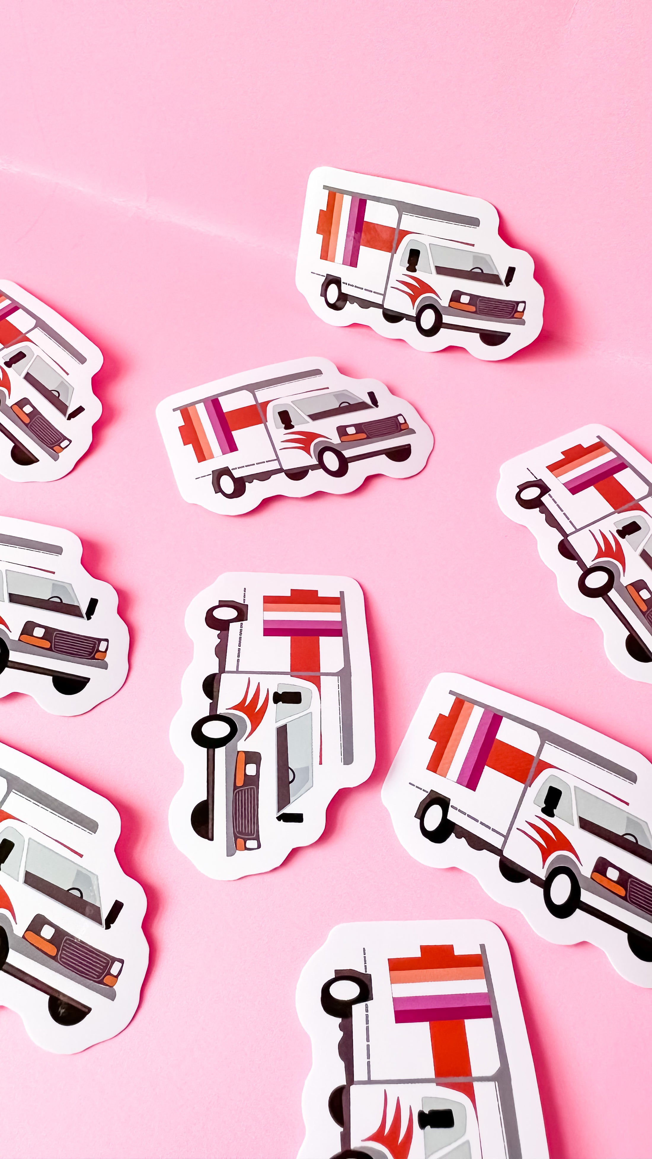 Lesbian Moving Truck Sticker | PRIDE Stickers – Rainbow Certified