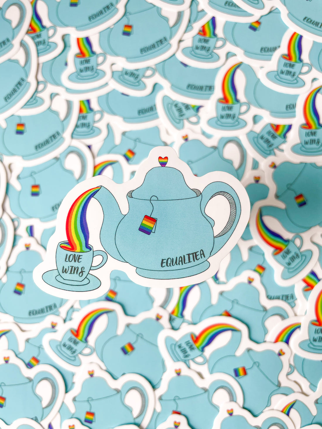 Equali Tea Lgbtq Sticker Rainbow Certified