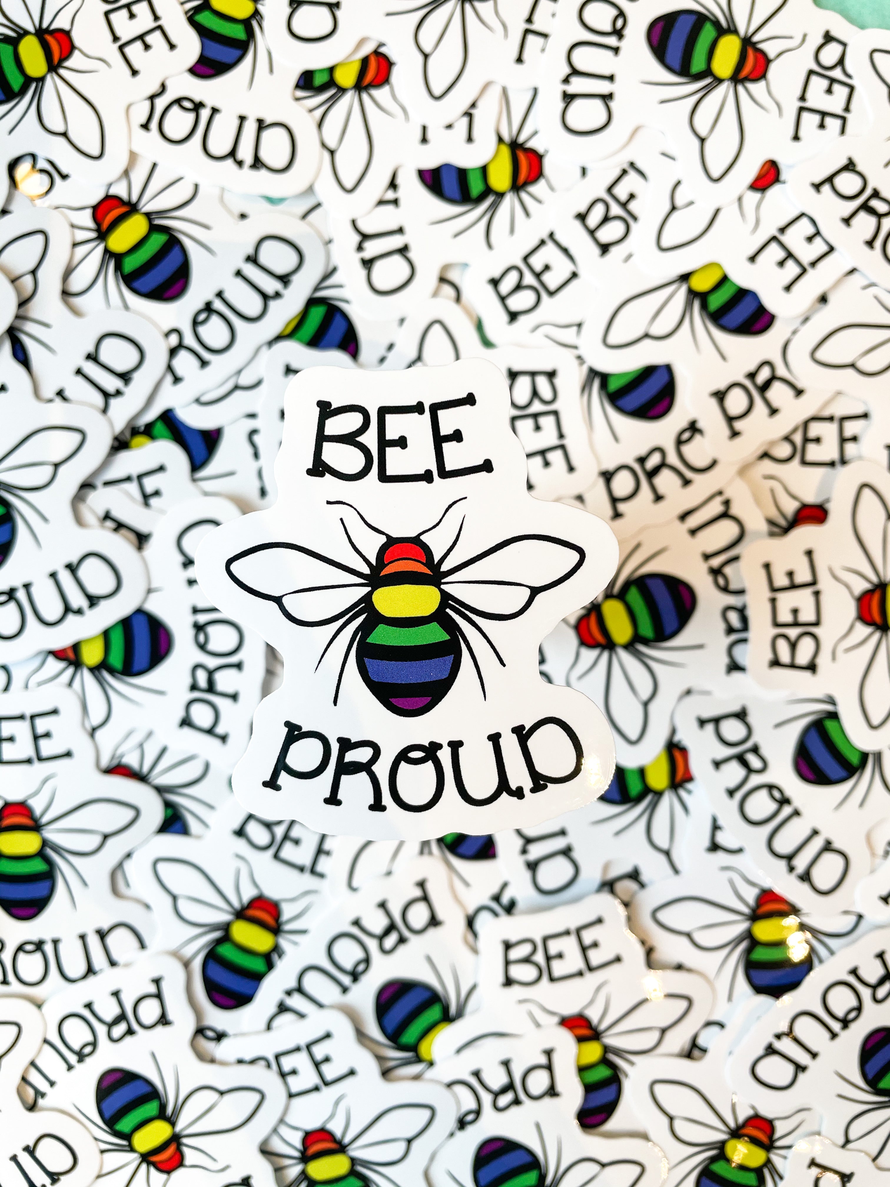 Bee Proud LGBTQ+ Sticker | LGBTQ+ Friendly – Rainbow Certified