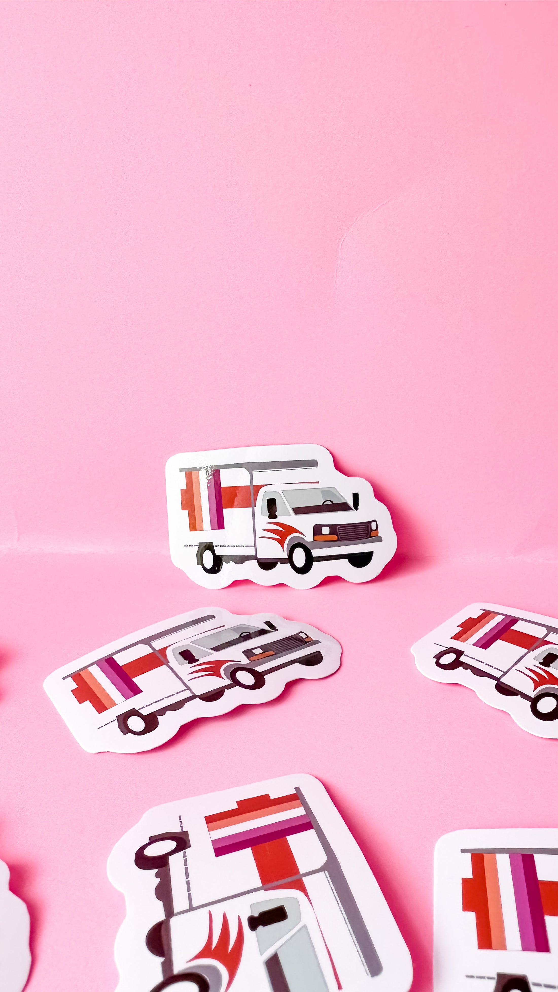 Lesbian Moving Truck Sticker | PRIDE Stickers – Rainbow Certified