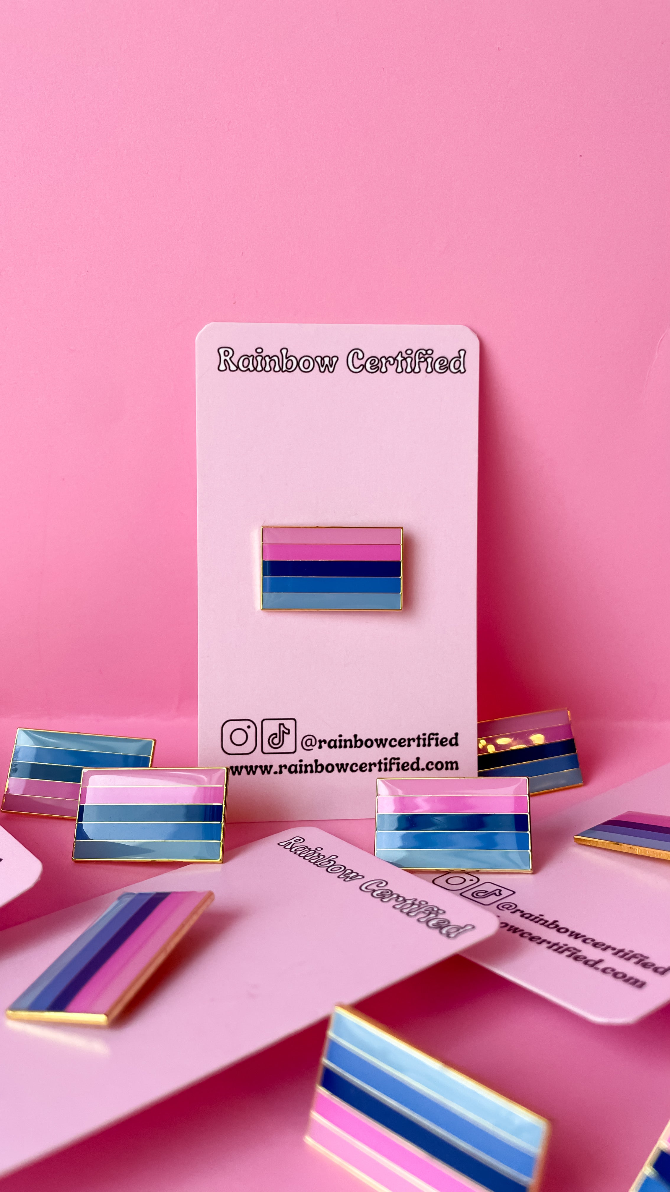 Omnisexual Pride Flag Lgbtq Pin Rainbow Certified